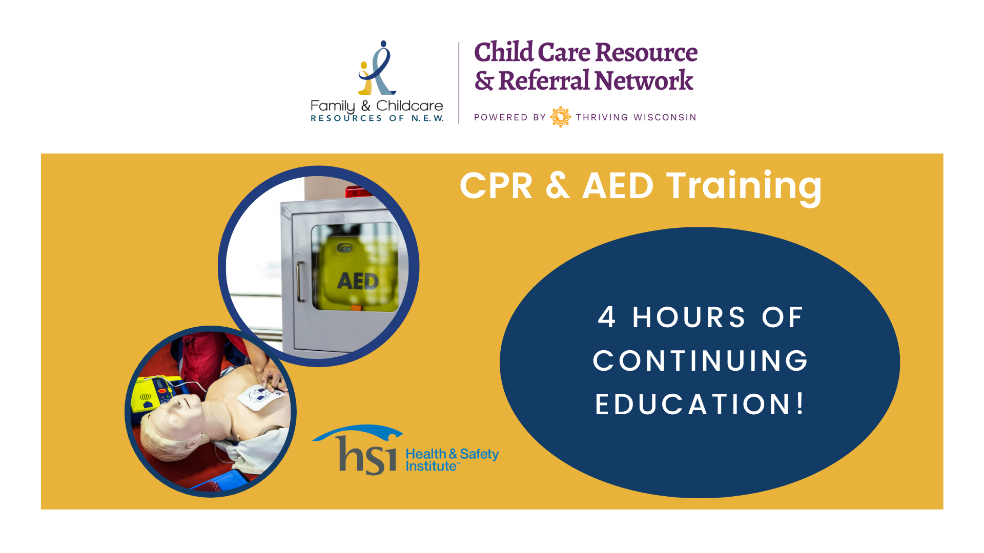 CPR/AED Training - Family & Childcare Resources of Northeast Wisconsin